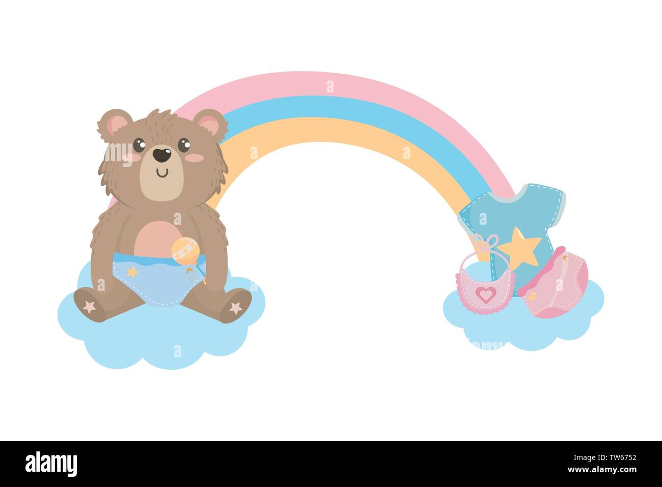 Baby symbol design, Childhood infant birth decoration present little ...