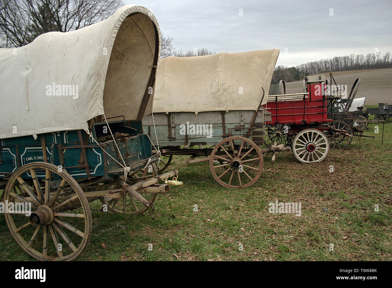 Antique American Carts/ Wagons/ Stagecoaches Stock Photo - Alamy