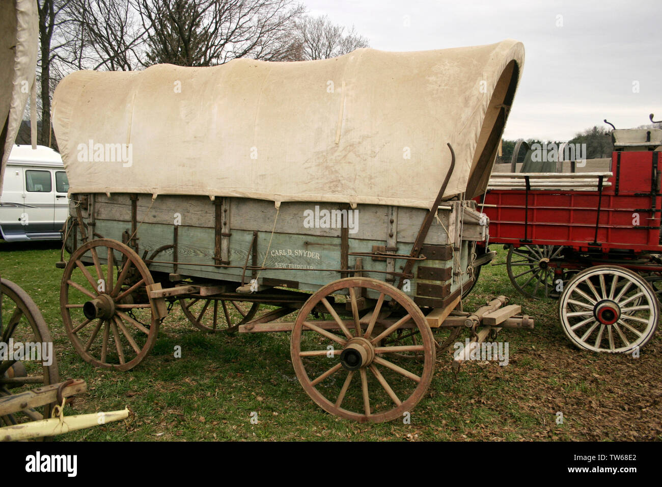 Antique American Cart/ Wagon/ Stagecoach Stock Photo - Alamy