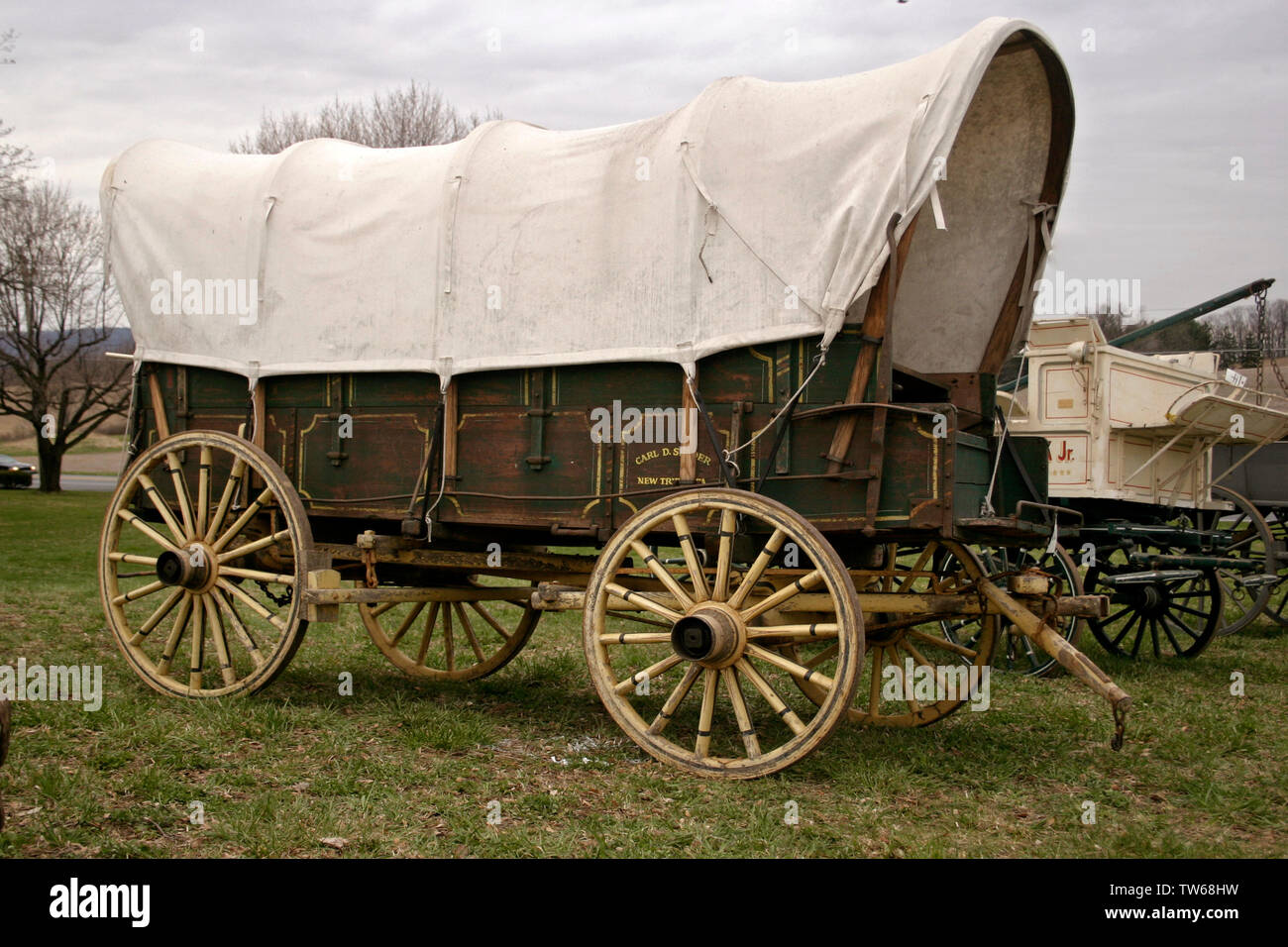 Antique American Cart/ Wagon/ Stagecoach Stock Photo - Alamy