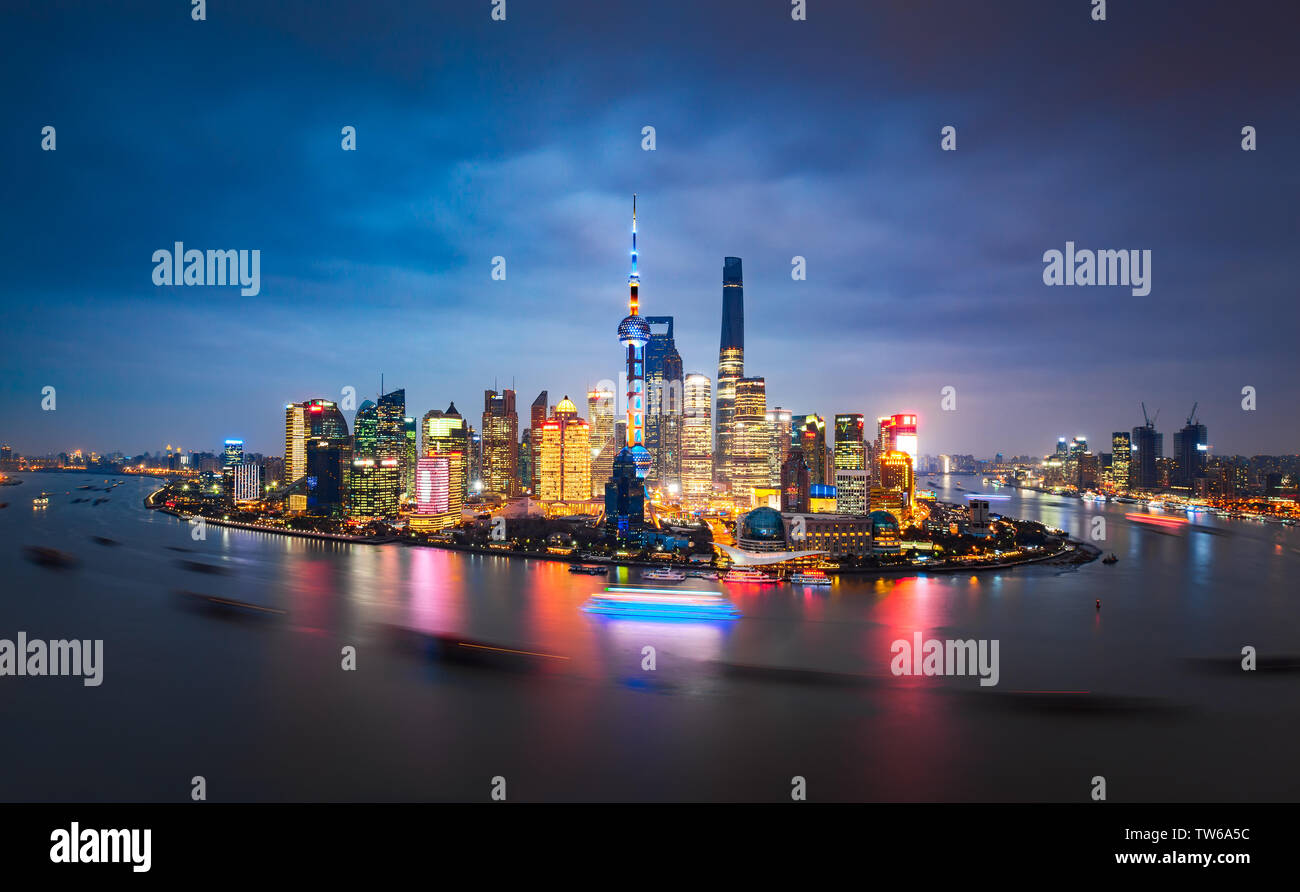 Shanghai City Architecture Scenery Stock Photo - Alamy