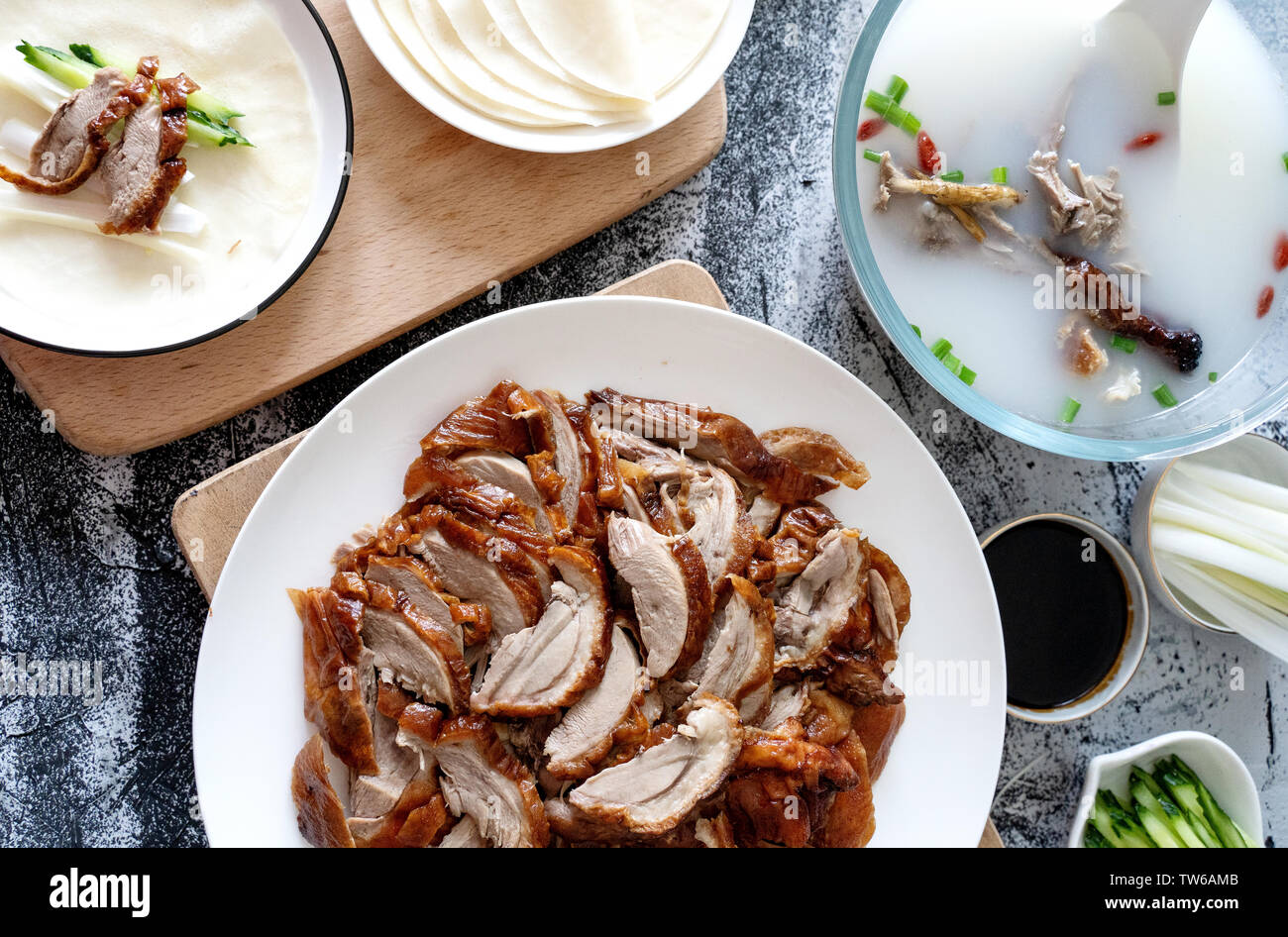 Peking Roast Duck Package Stock Photo - Alamy