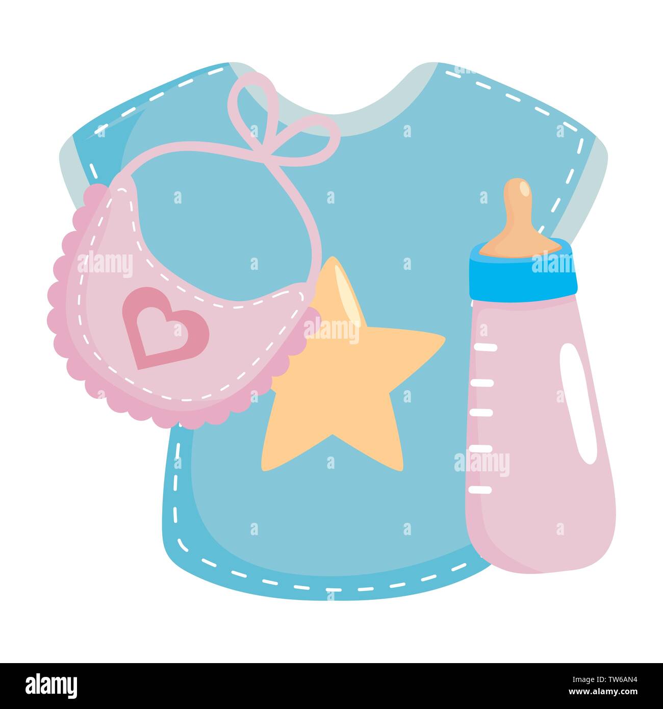Baby symbol design, Childhood infant birth decoration present little ...