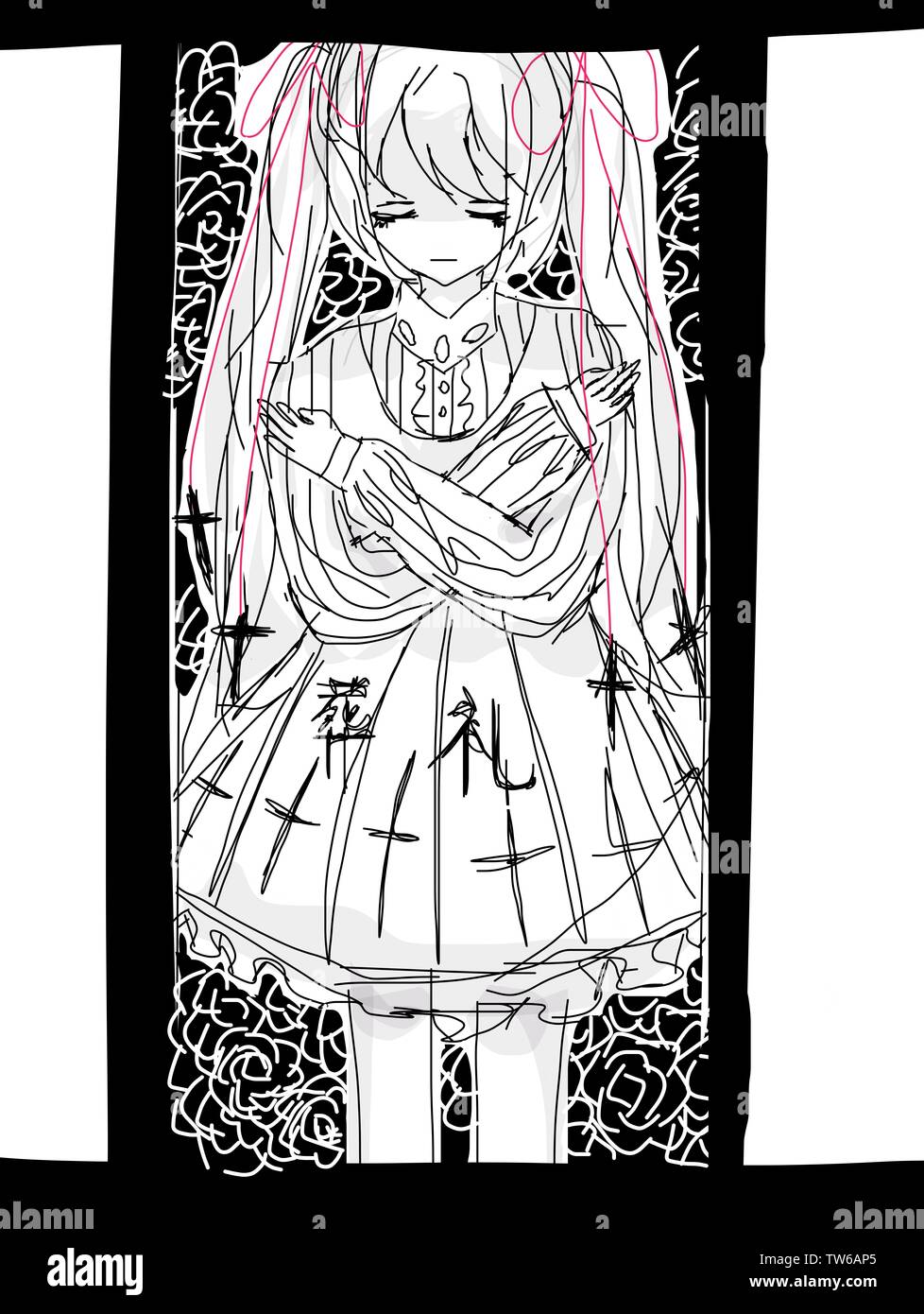 Sketch style illustration picture description hi-res stock photography ...