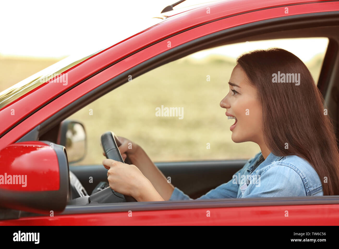 Scared passenger hi-res stock photography and images - Alamy