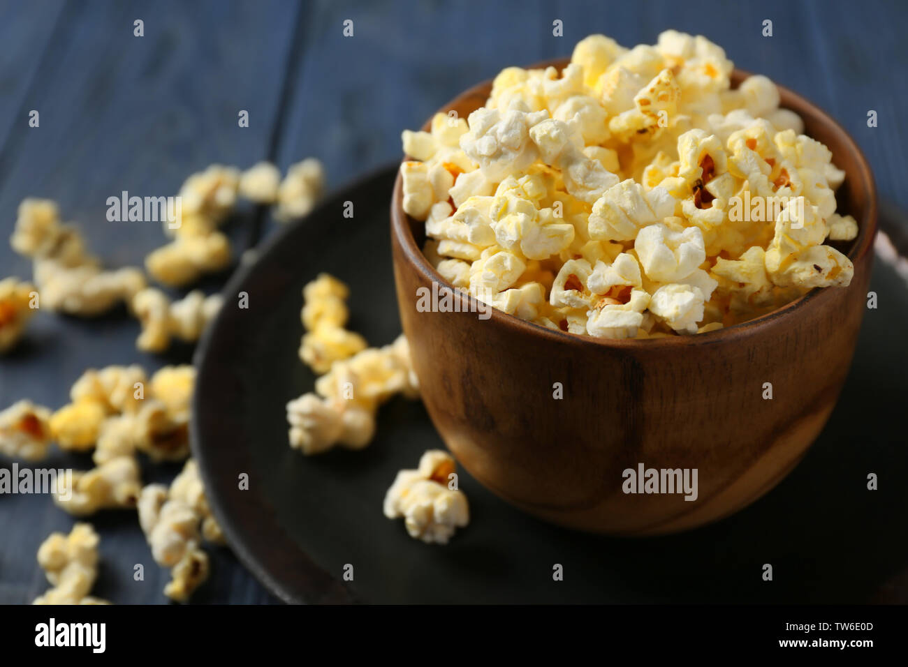 Popcorn on plate hi-res stock photography and images - Alamy