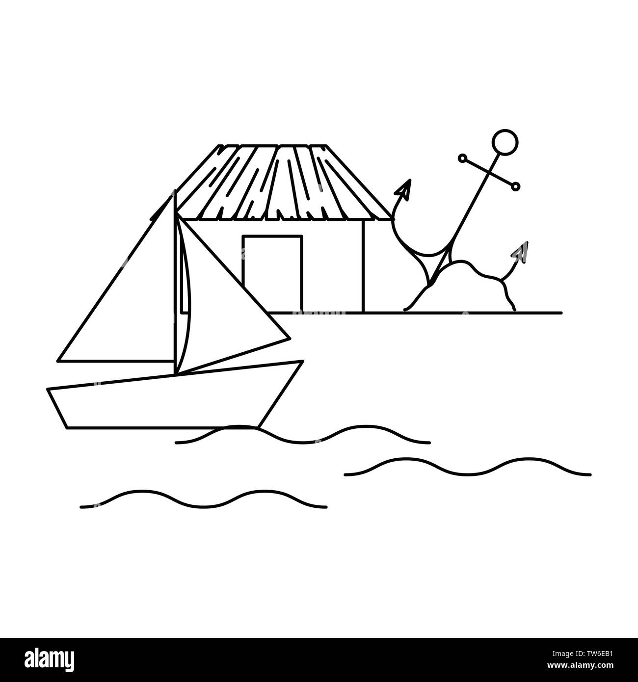 Wind sail clipart hi-res stock photography and images - Alamy