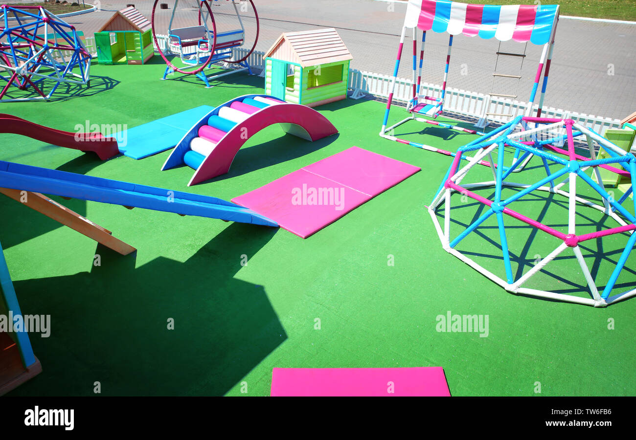 Empty children playground outdoors hi-res stock photography and images ...