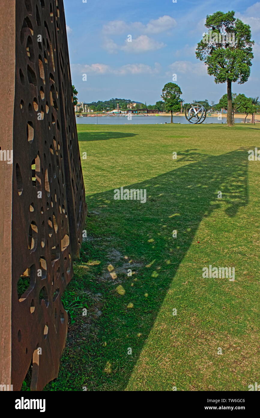 Scenery of Songjiang Moon Lake Sculpture Park in Shanghai Stock Photo ...