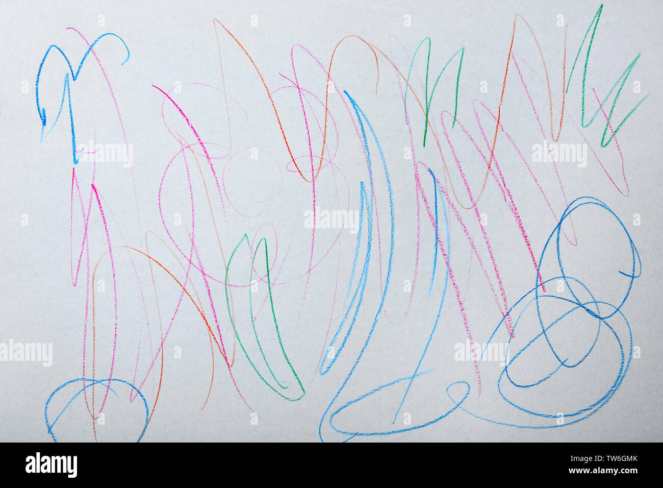 Colorful abstract child's drawing Stock Photo - Alamy