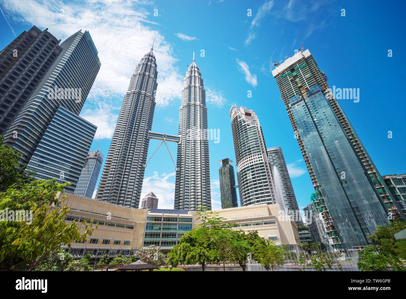 modern buildings in midtown of modern city Stock Photo - Alamy