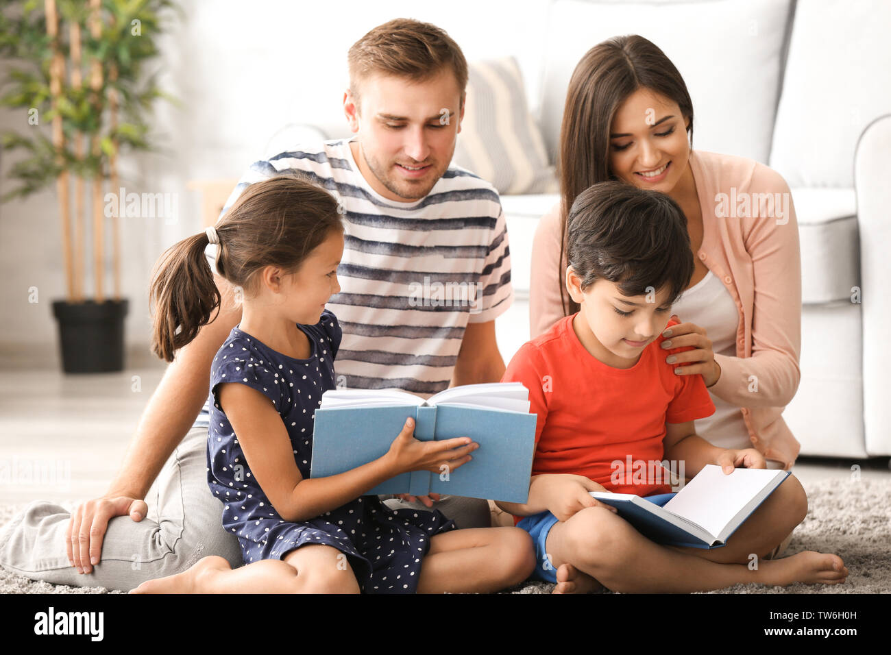 Family Reading Together