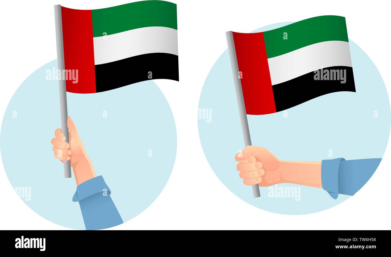 Flag united arab emirates in Stock Vector Images - Alamy