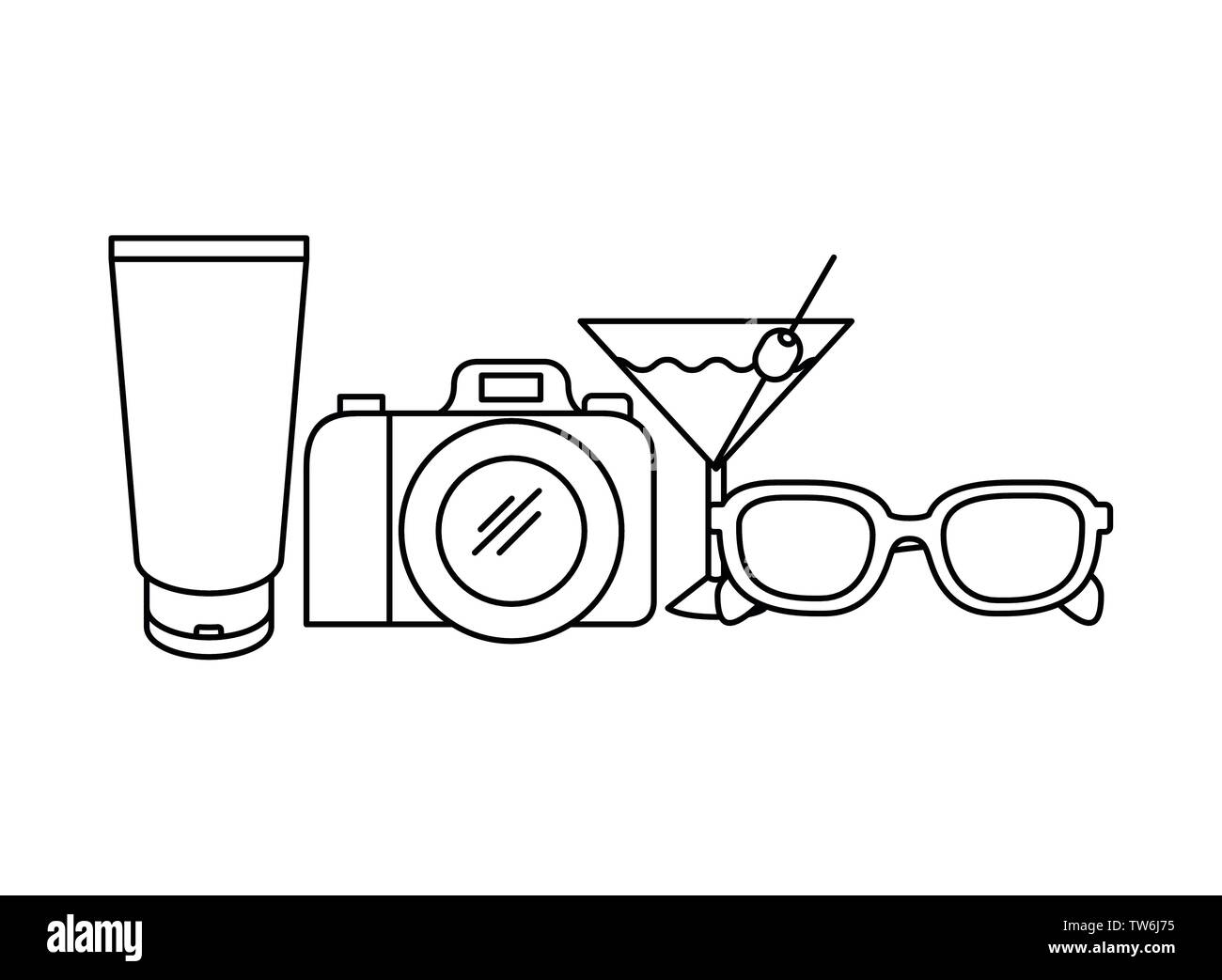 Camera alcoholic Stock Vector Images - Alamy