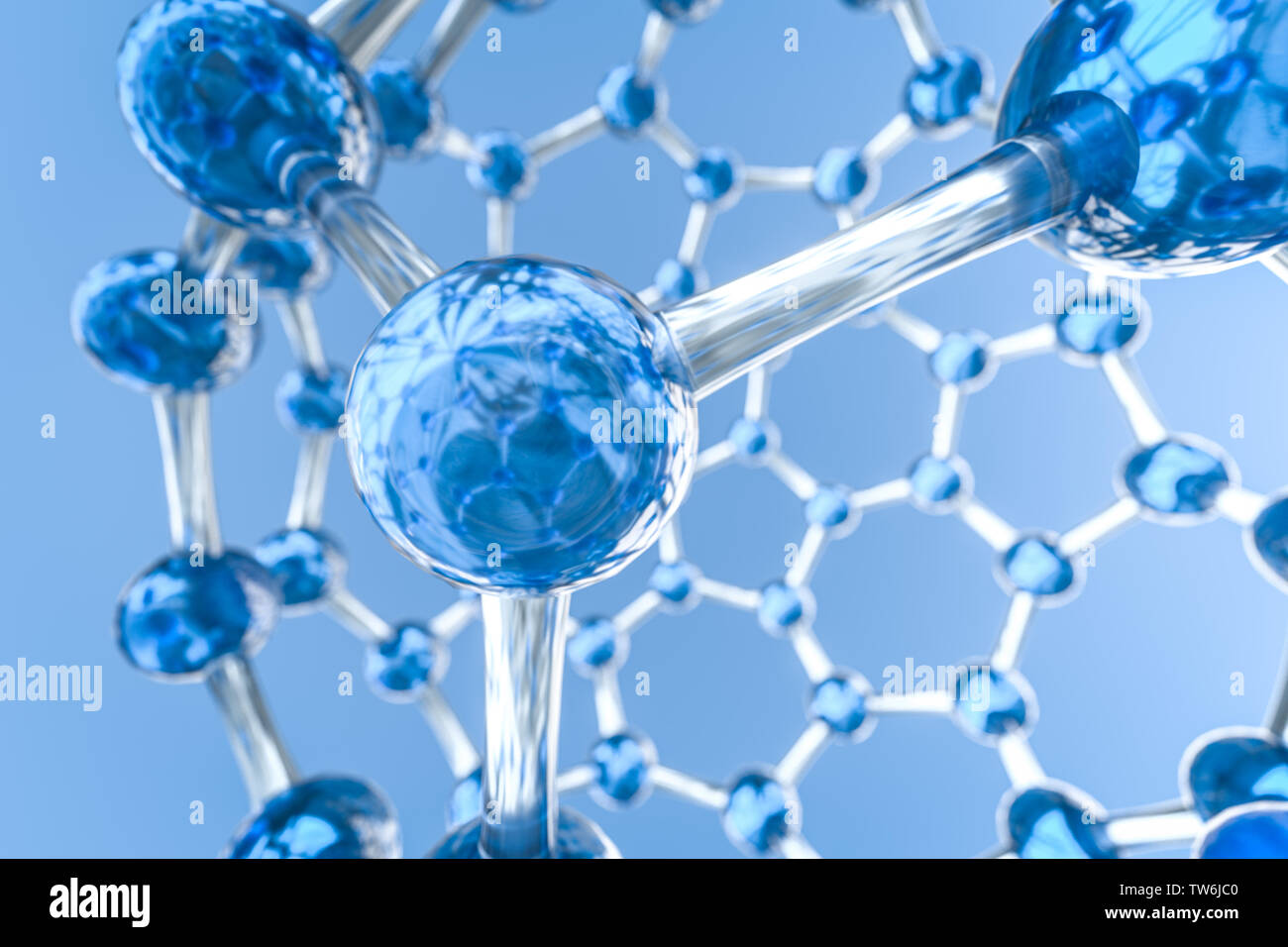 Hexagon arrangement structure, three-dimensional rendering Stock Photo ...