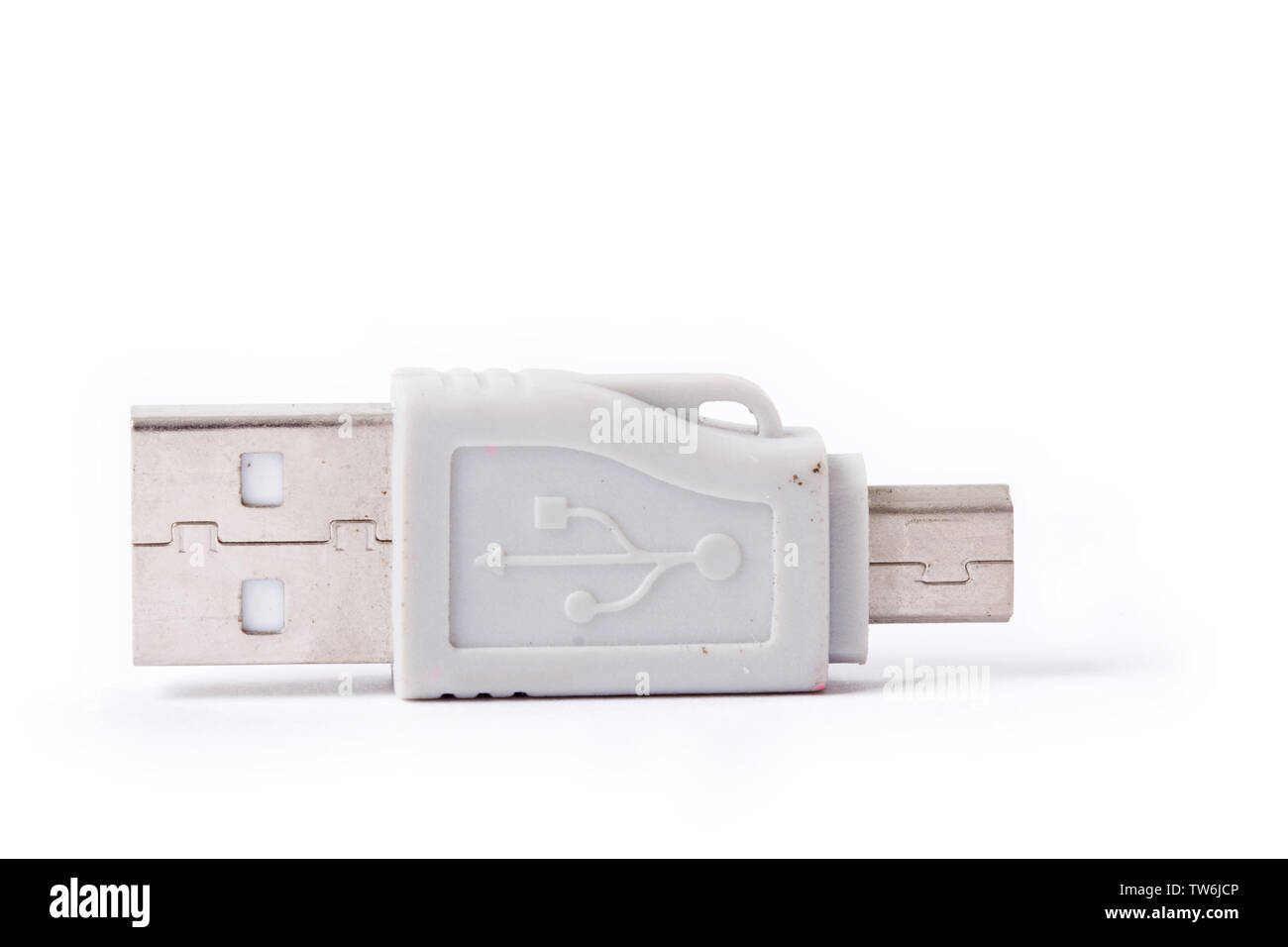 usb convert with white background Stock Photo - Alamy