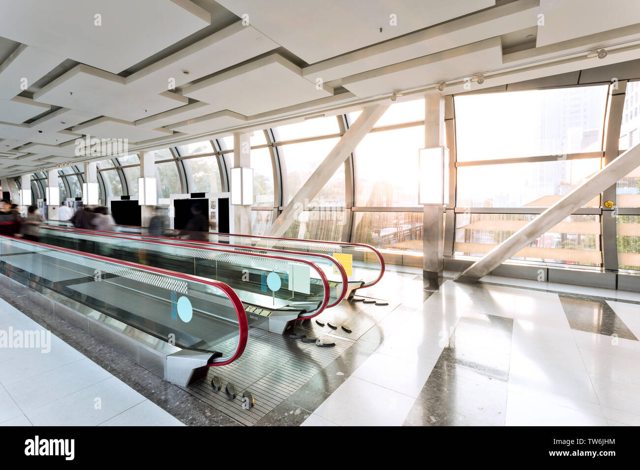 Airport and metro in indoor railway train transportation system hi-res ...