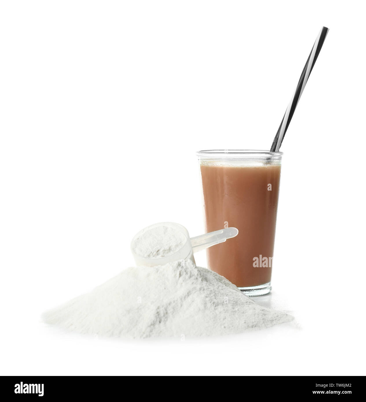 Scoop dry protein powder Cut Out Stock Images & Pictures - Alamy