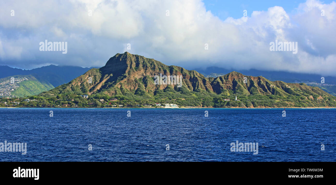 Diamond head volcanic cone - Oahu, Hawaii Stock Photo - Alamy