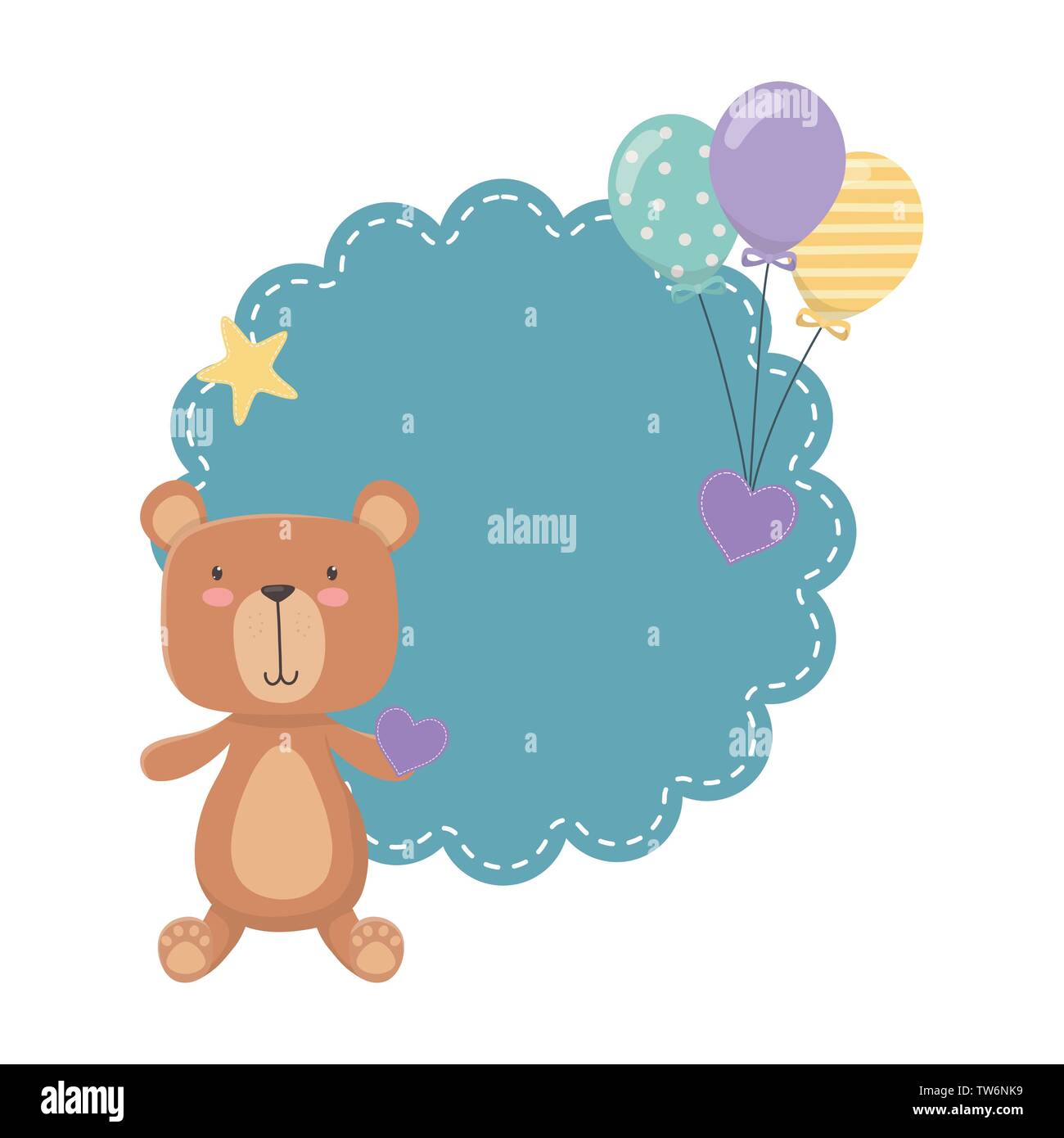 Teddy bear design, Childhood play fun kid cartoon game and object theme ...