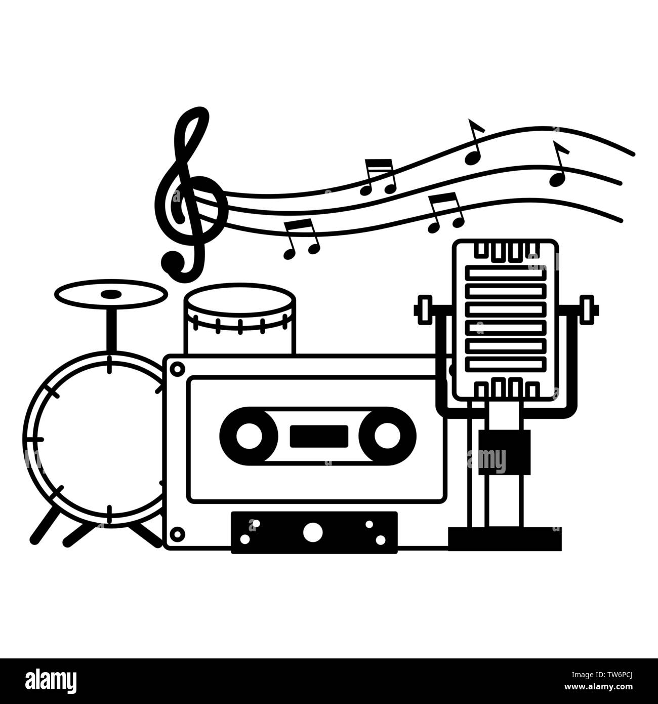 Electric drum poster Cut Out Stock Images & Pictures - Alamy