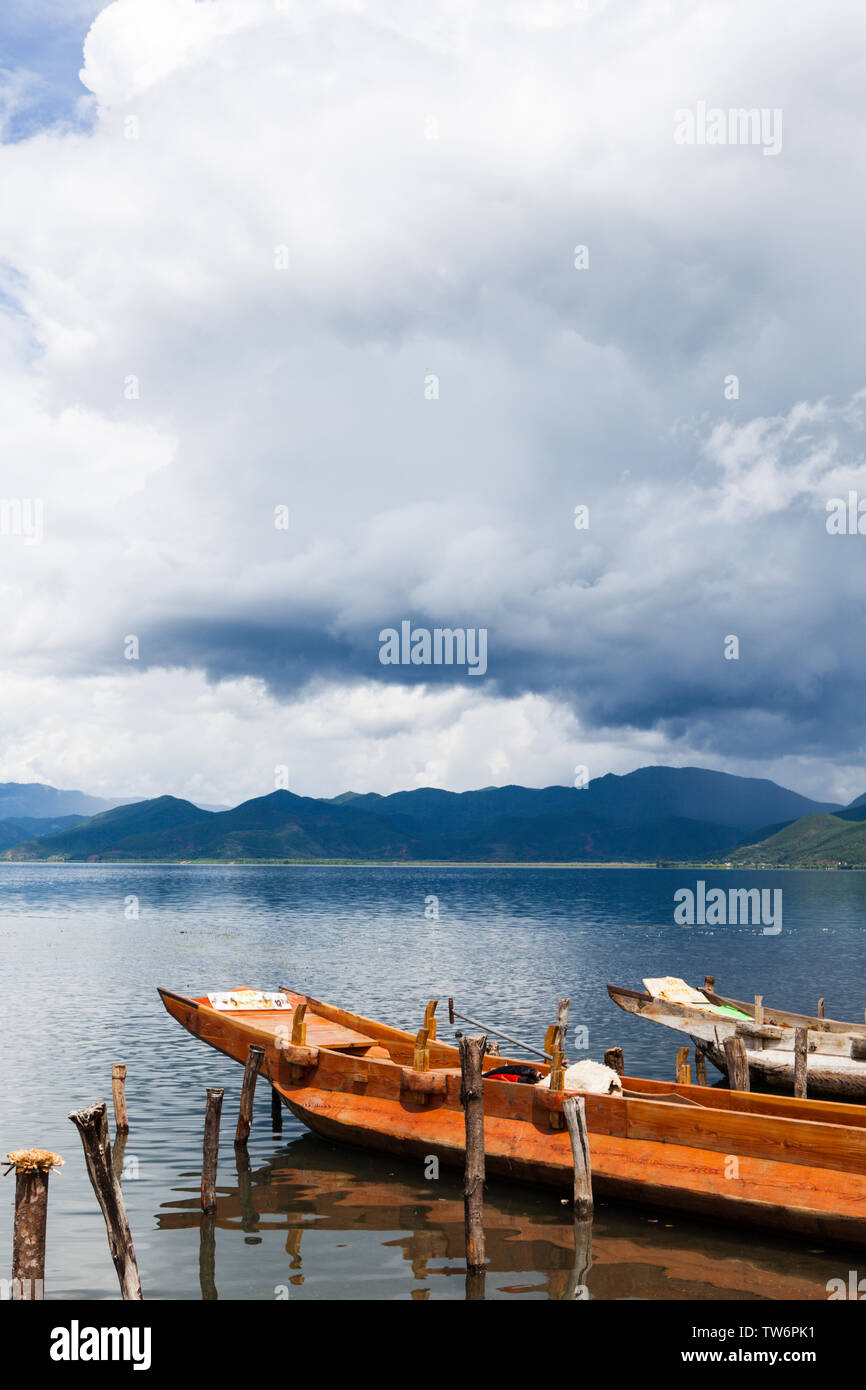 Outdoor islands lugu lake hi-res stock photography and images - Alamy