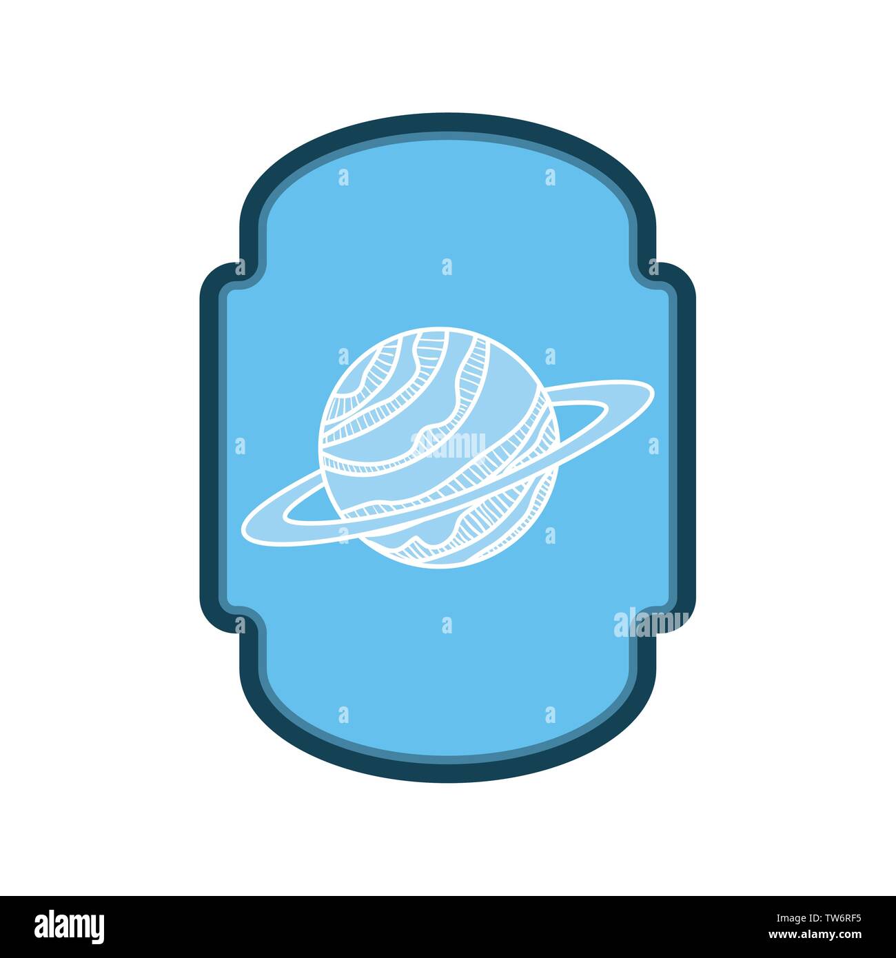 frame with planet of the solar system Stock Vector Image & Art - Alamy