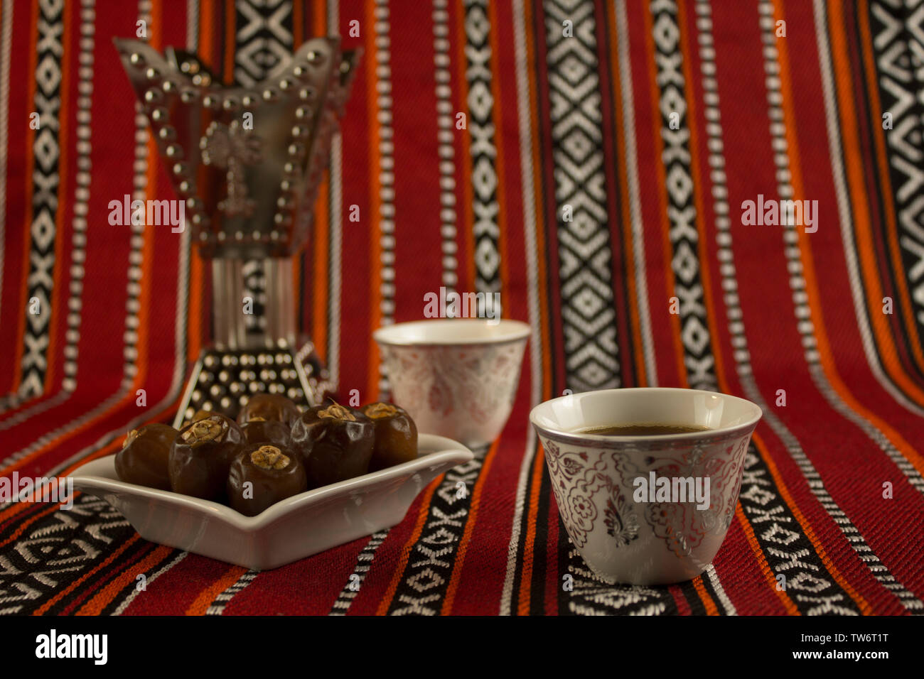 arabian majlis tent desert safari holiday series Stock Photo - Alamy