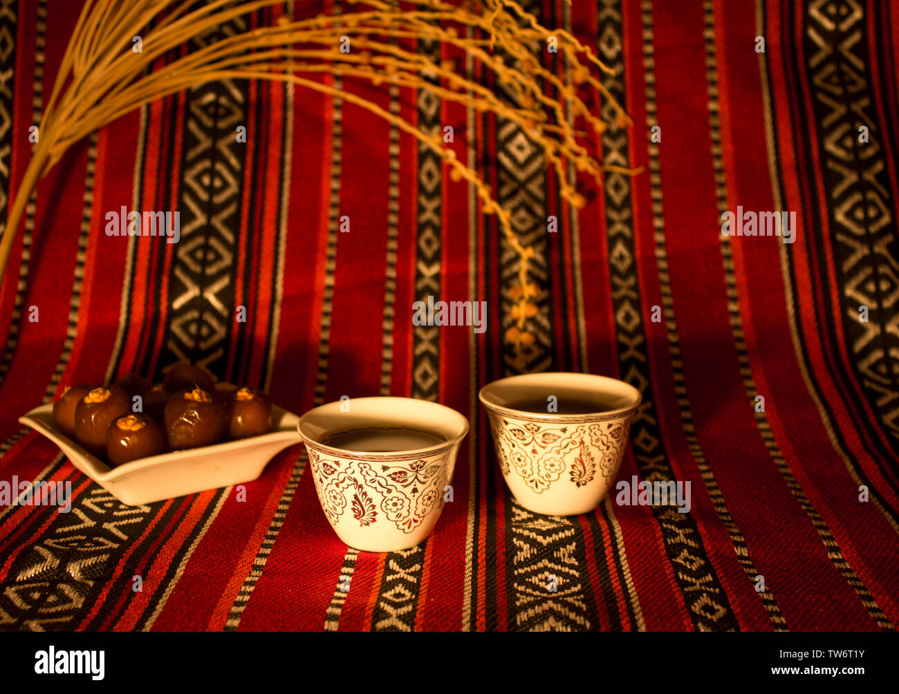 arabian majlis tent desert safari holiday series Stock Photo - Alamy