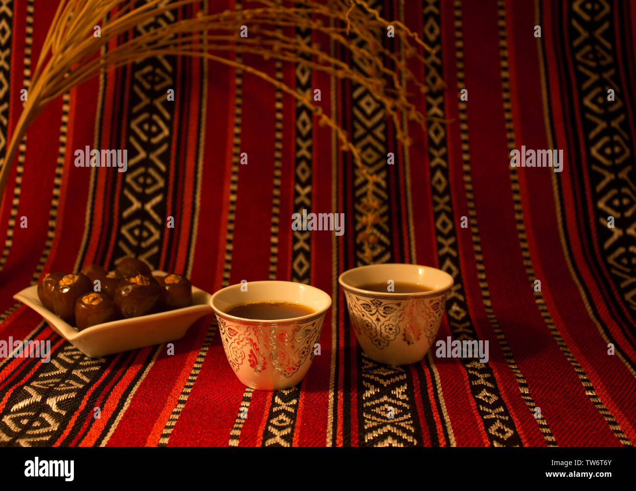 arabian majlis tent desert safari holiday series Stock Photo - Alamy