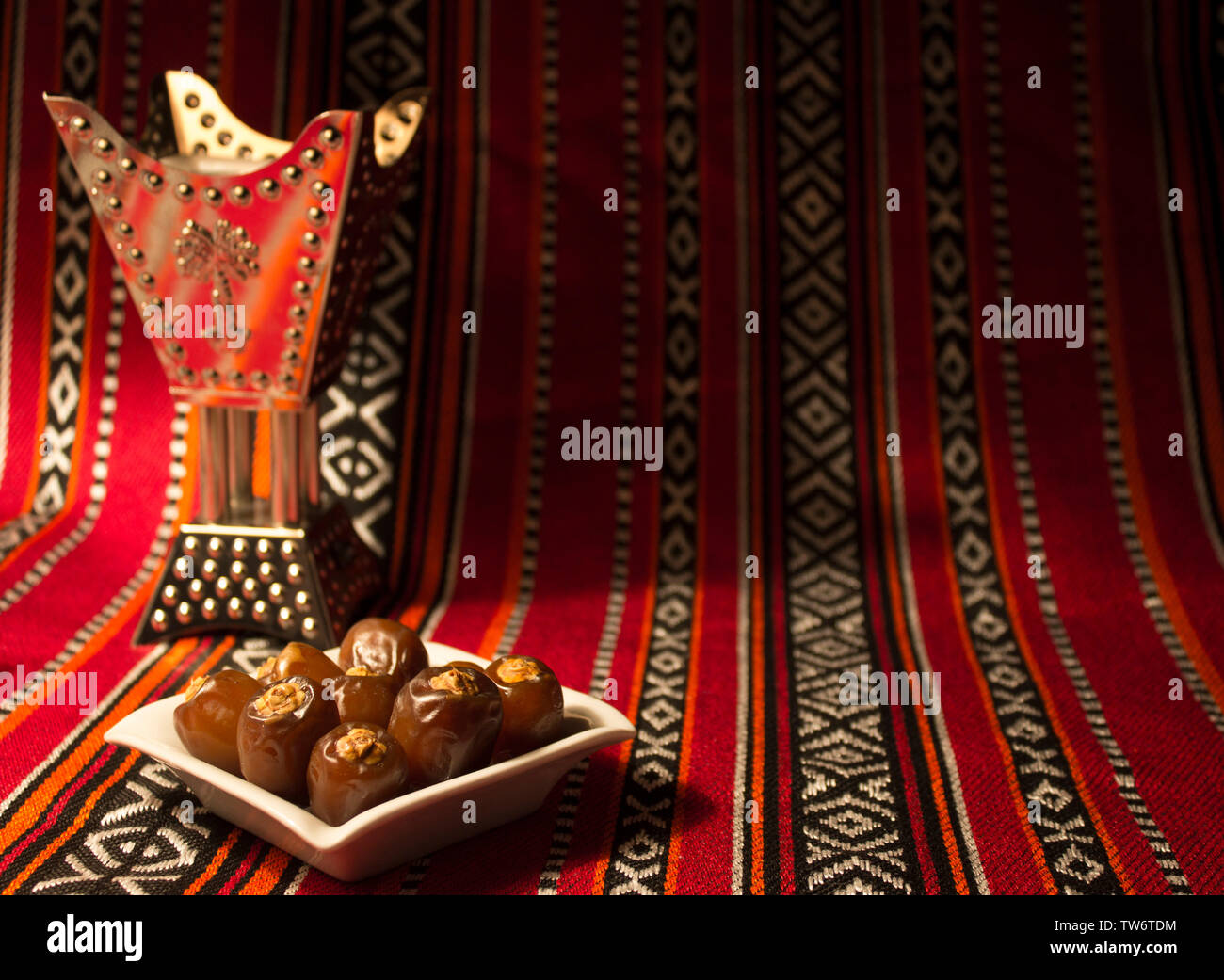 arabian majlis tent desert safari holiday series Stock Photo - Alamy