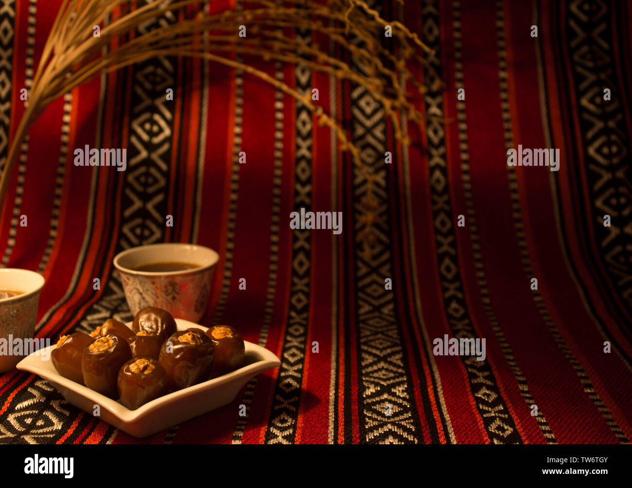 arabian majlis tent desert safari holiday series Stock Photo - Alamy