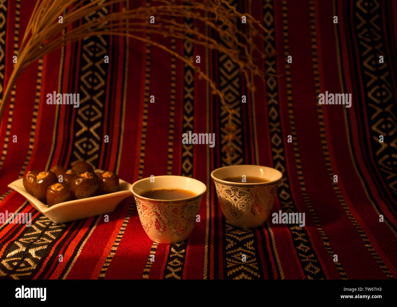 arabian majlis tent desert safari holiday series Stock Photo - Alamy