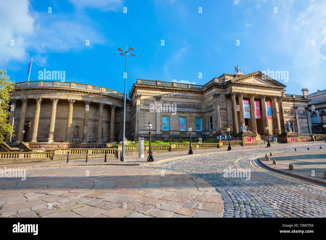 Liverpool, UK - May 17 2018: Walker Art Gallery at William Brown Street ...