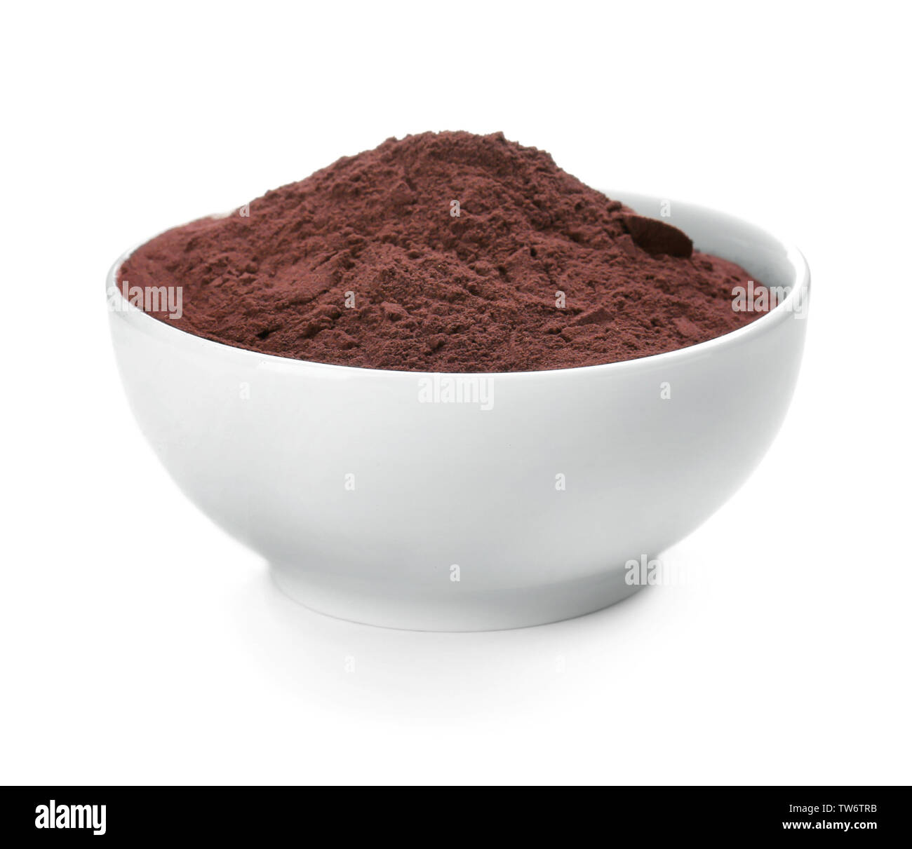 Acai powder in bowl, isolated on white Stock Photo - Alamy