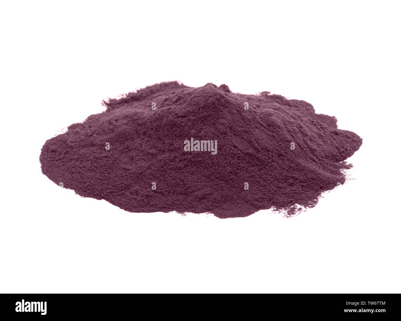 Acai powder, isolated on white Stock Photo - Alamy