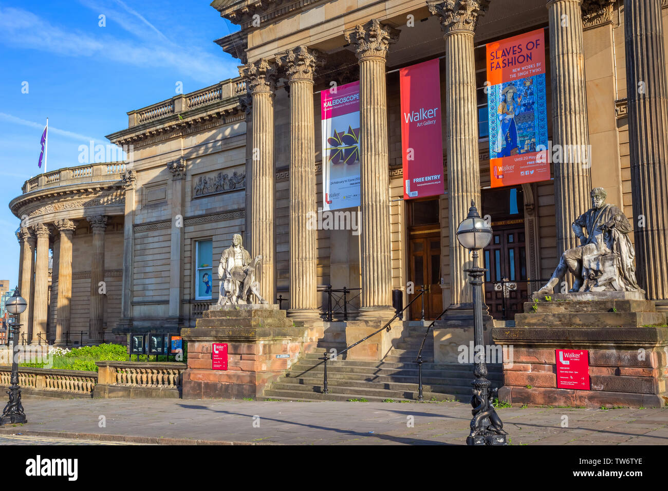 Liverpool, UK - May 17 2018: Walker Art Gallery at William Brown Street ...