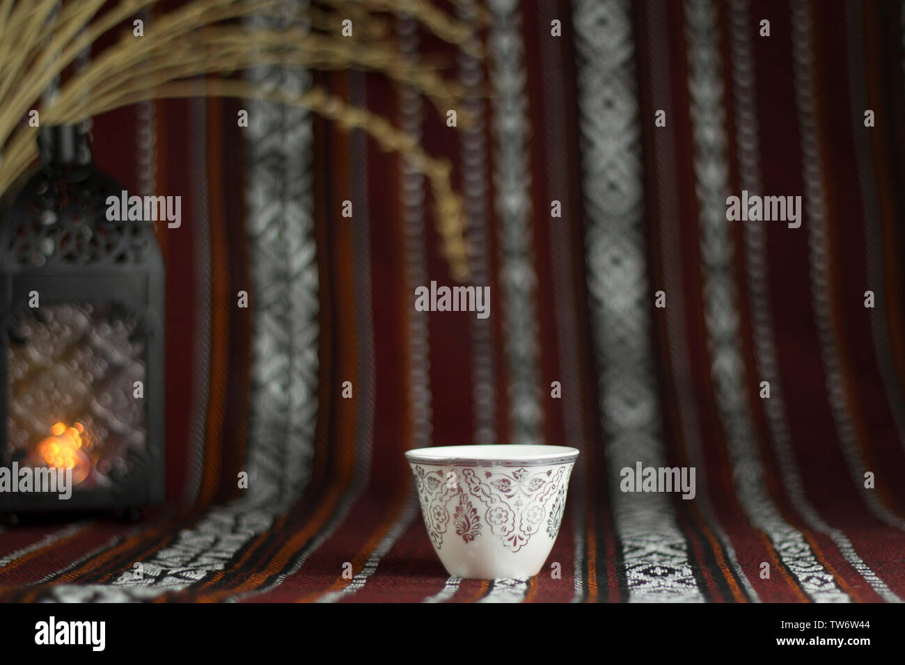 arabian majlis tent desert safari holiday series Stock Photo - Alamy