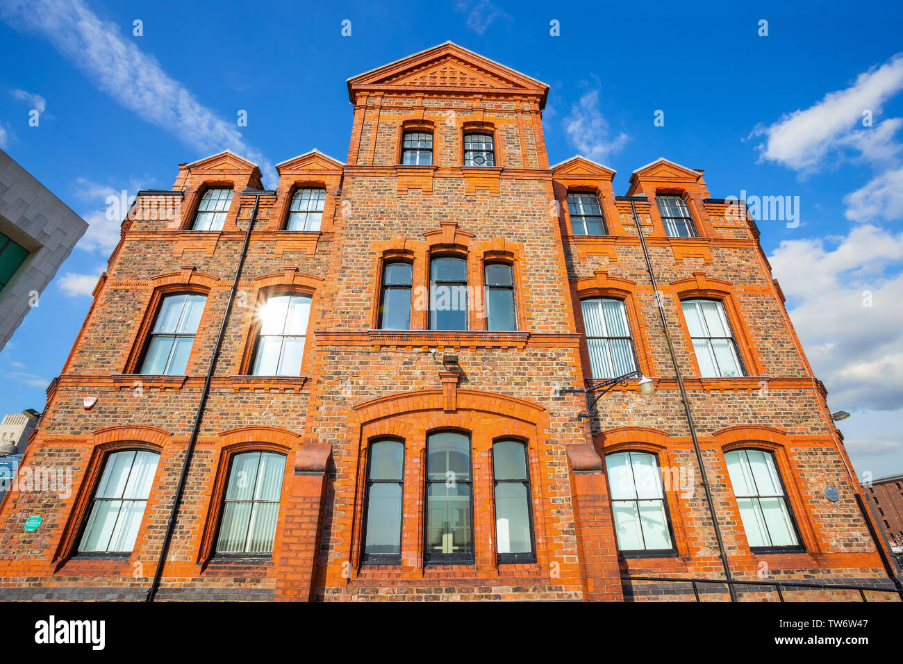 Liverpool, UK - May 17 2018: Liverpool Pilot office controls ships ...