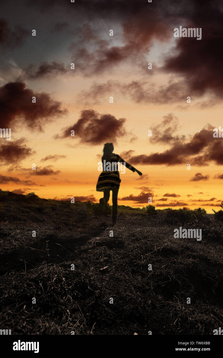 The end of the abyss is endless hope Stock Photo - Alamy