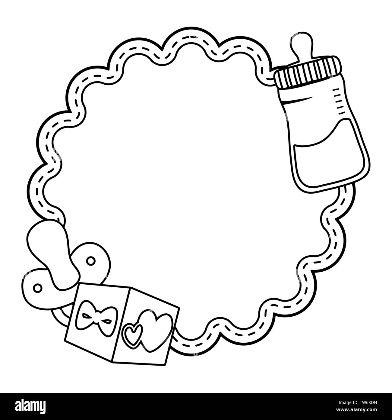 Black And White Baby Borders