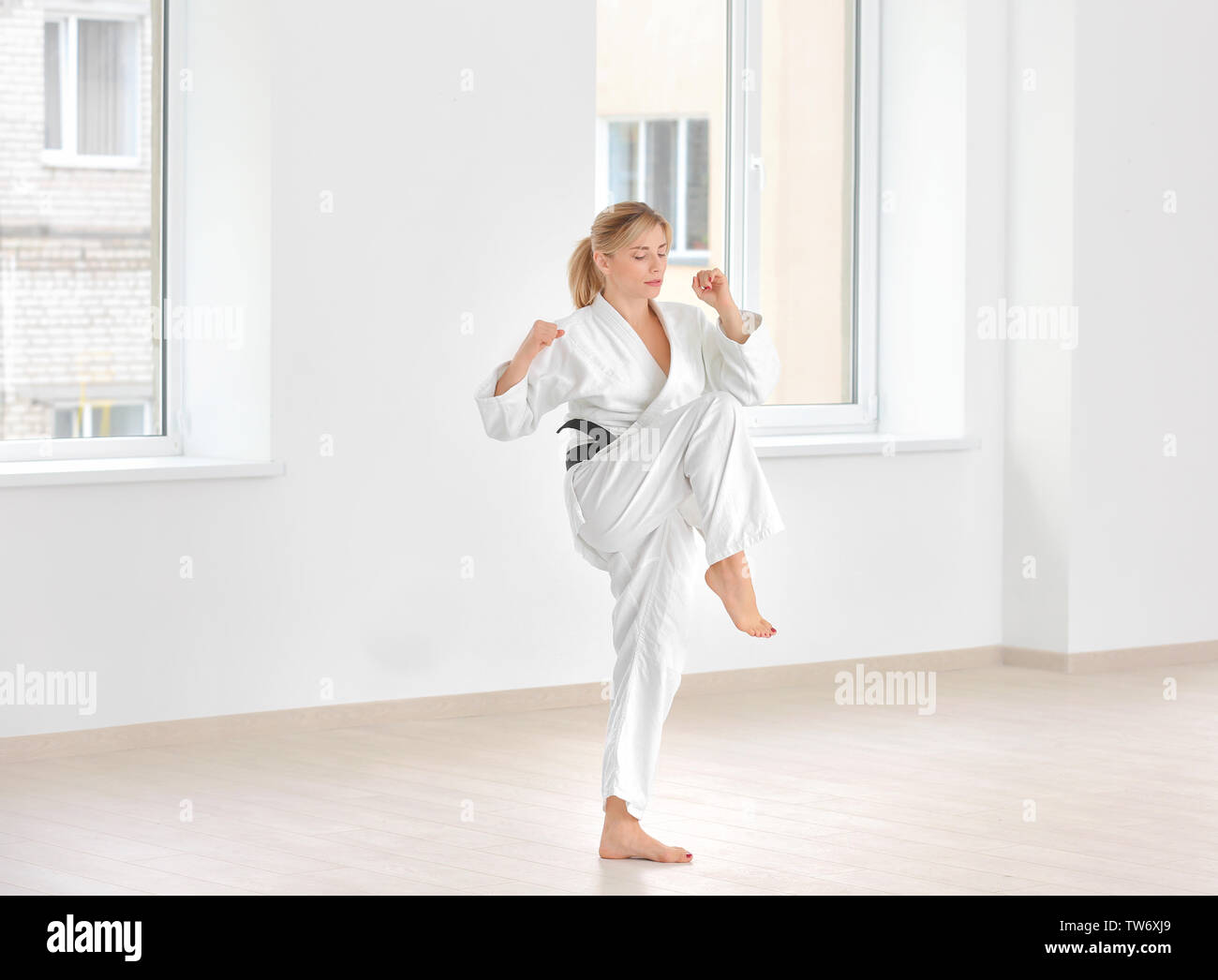 Female japanese kick hi-res stock photography and images - Alamy