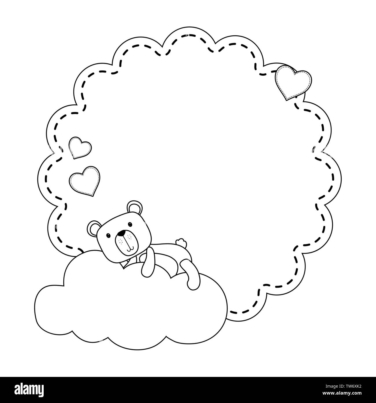 Teddy bear design, Childhood play fun kid cartoon game and object theme ...