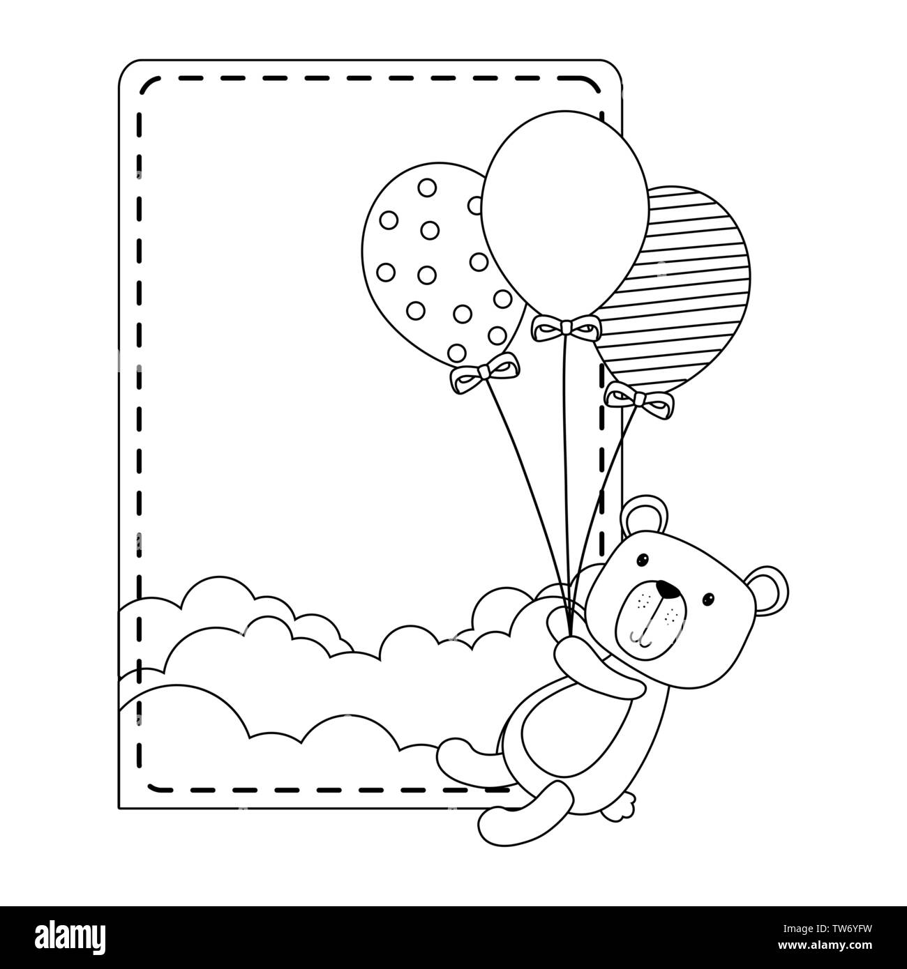 Teddy bear design, Childhood play fun kid cartoon game and object theme ...