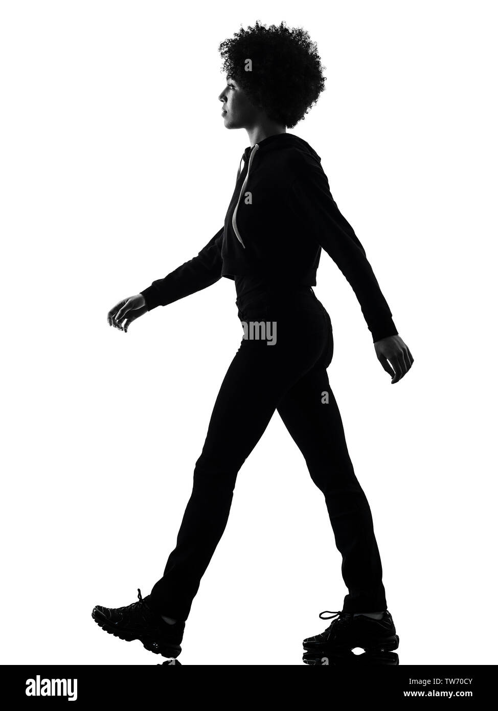 Silhouette Woman Walking