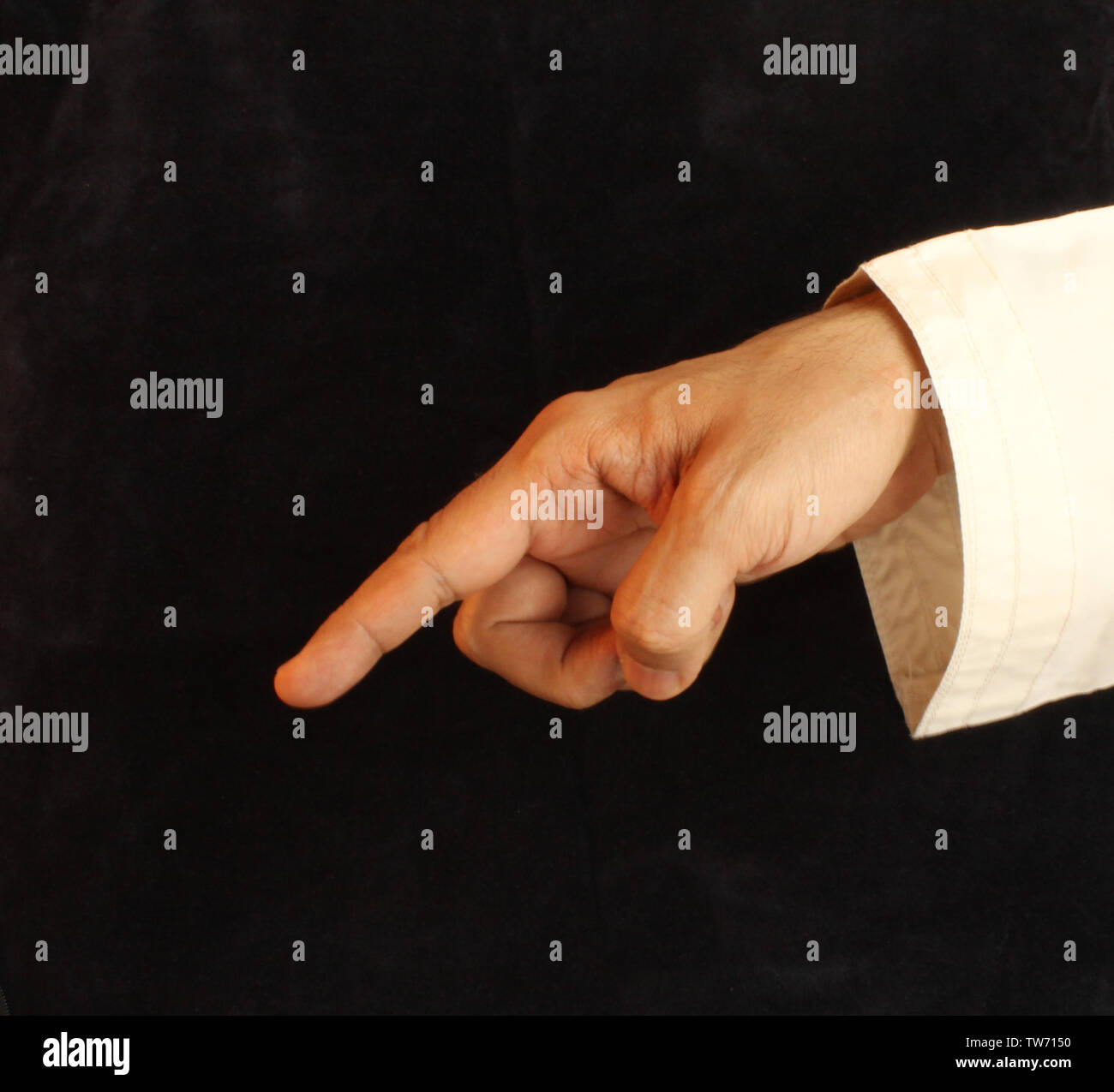 Arab Man wearing kandura Hand gesture series Stock Photo - Alamy