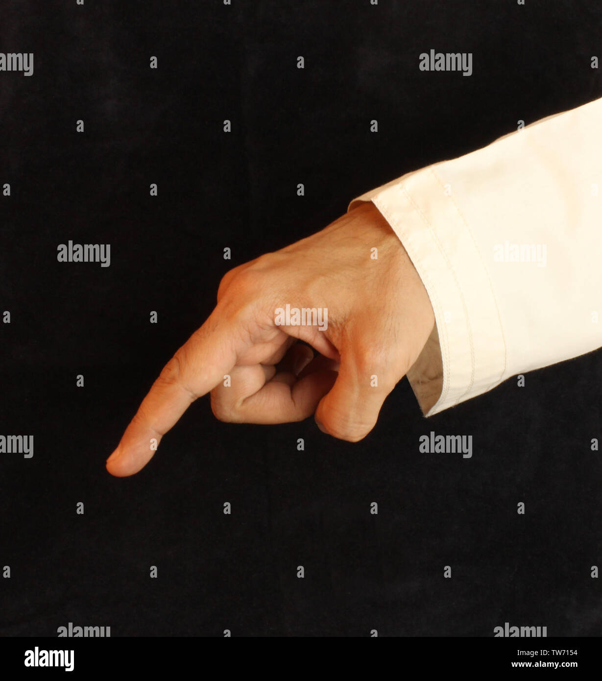 Arab Man wearing kandura Hand gesture series Stock Photo - Alamy