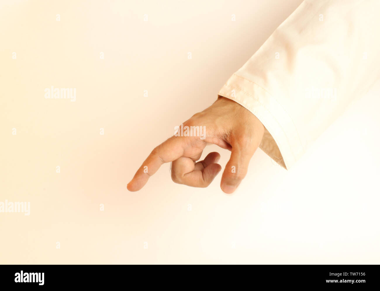 Arab Man wearing kandura Hand gesture series Stock Photo - Alamy