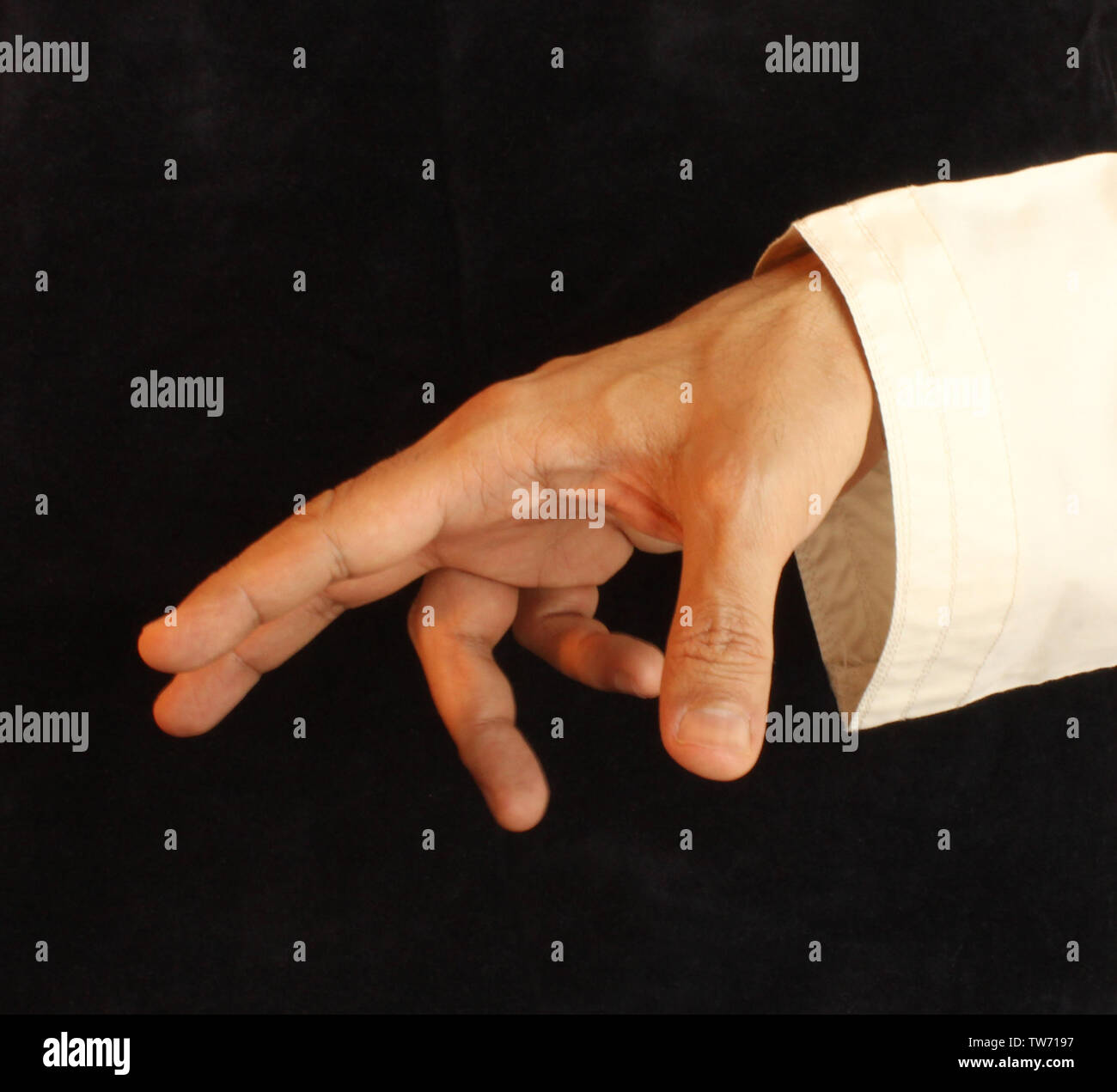 Arab Man wearing kandura Hand gesture series Stock Photo - Alamy