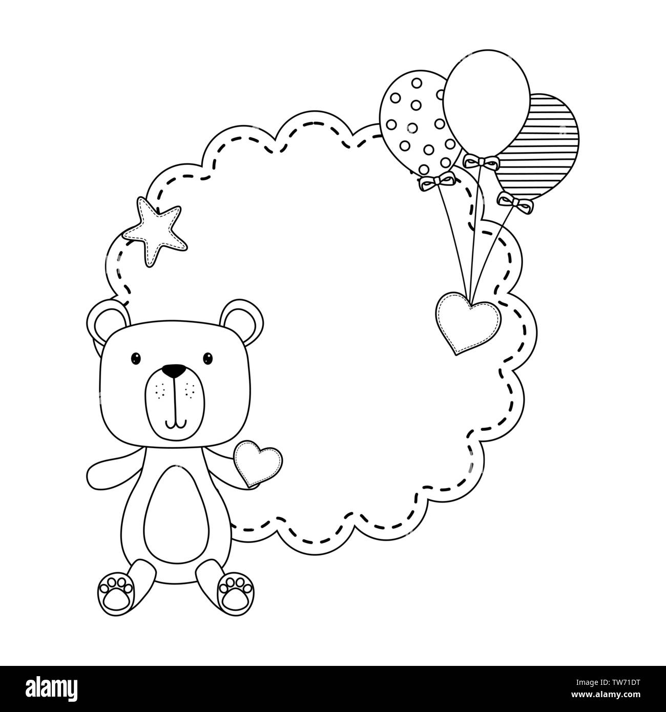 Teddy bear design, Childhood play fun kid cartoon game and object theme ...